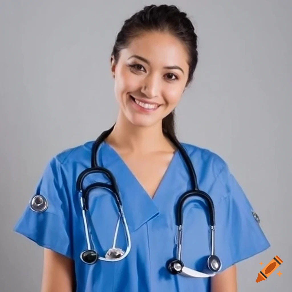 Young female doctor on Craiyon