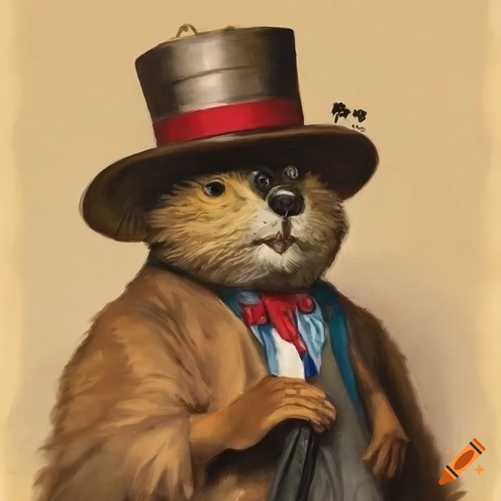 Beaver doctor inspired by 'The Doctor' painting by Luke Fildes on Craiyon