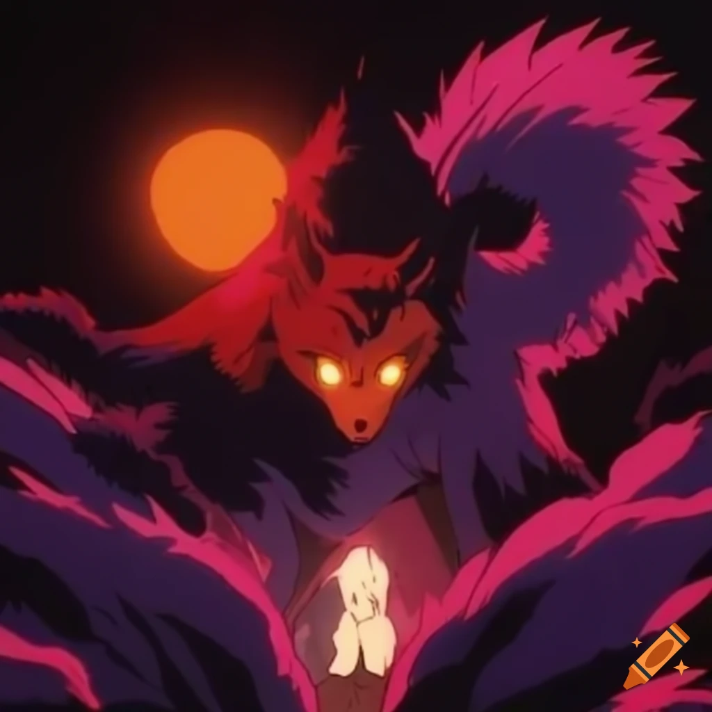 Vintage anthropomorphic black wolf character from 80s-90s anime OVA on ...