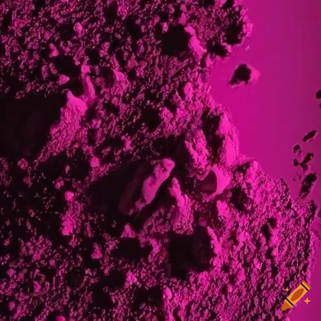 Magenta powder on a white background on Craiyon