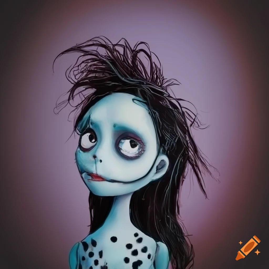 Tim burton style ventriloquist doll on Craiyon