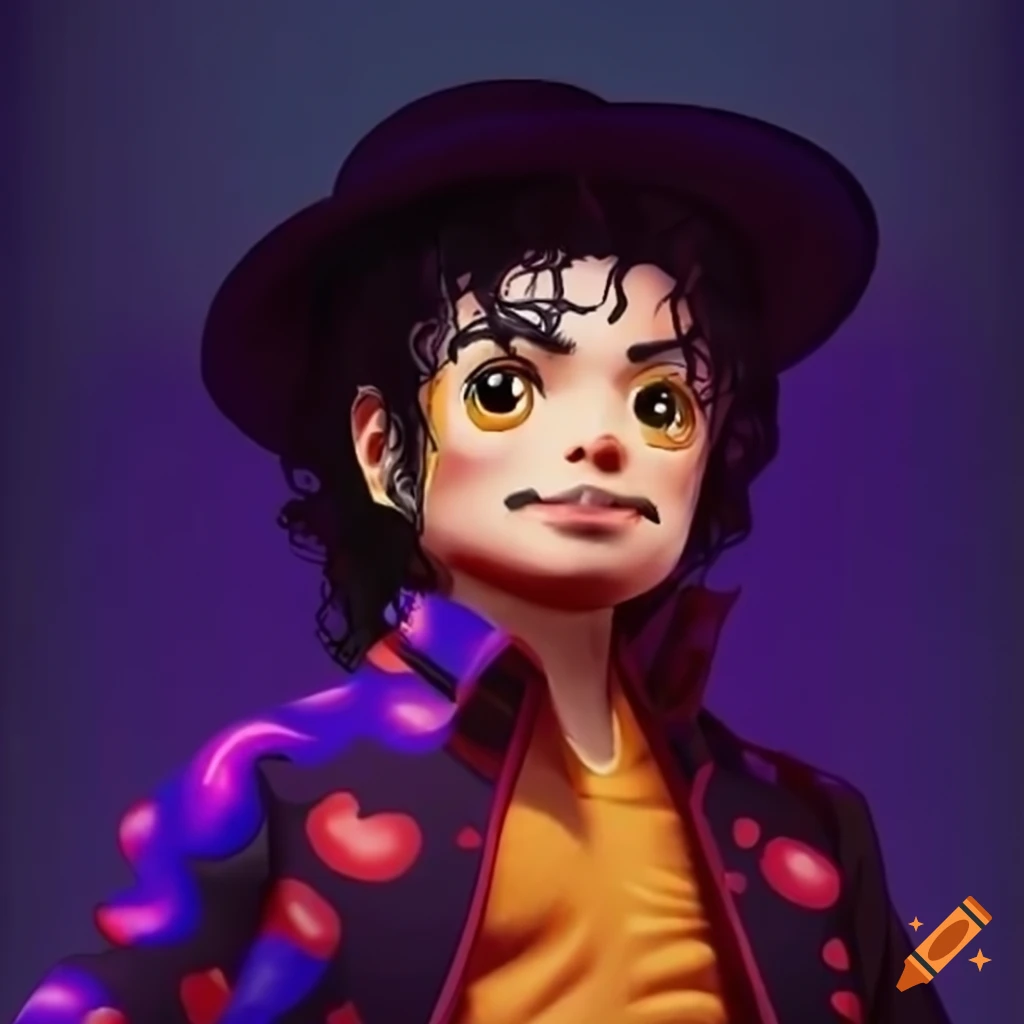 Colorful character inspired by michael jackson and pokémon trainer on ...