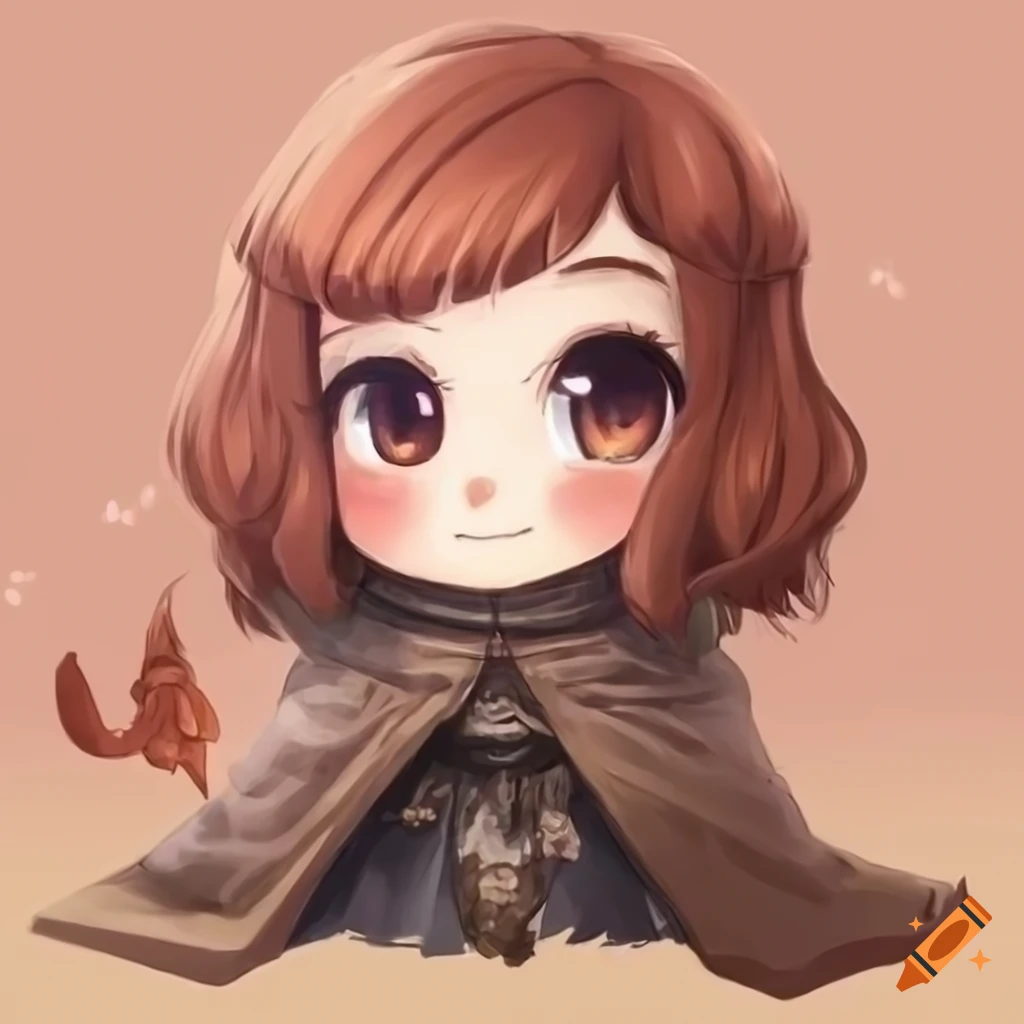 Chibi version of millicent from elden ring on Craiyon