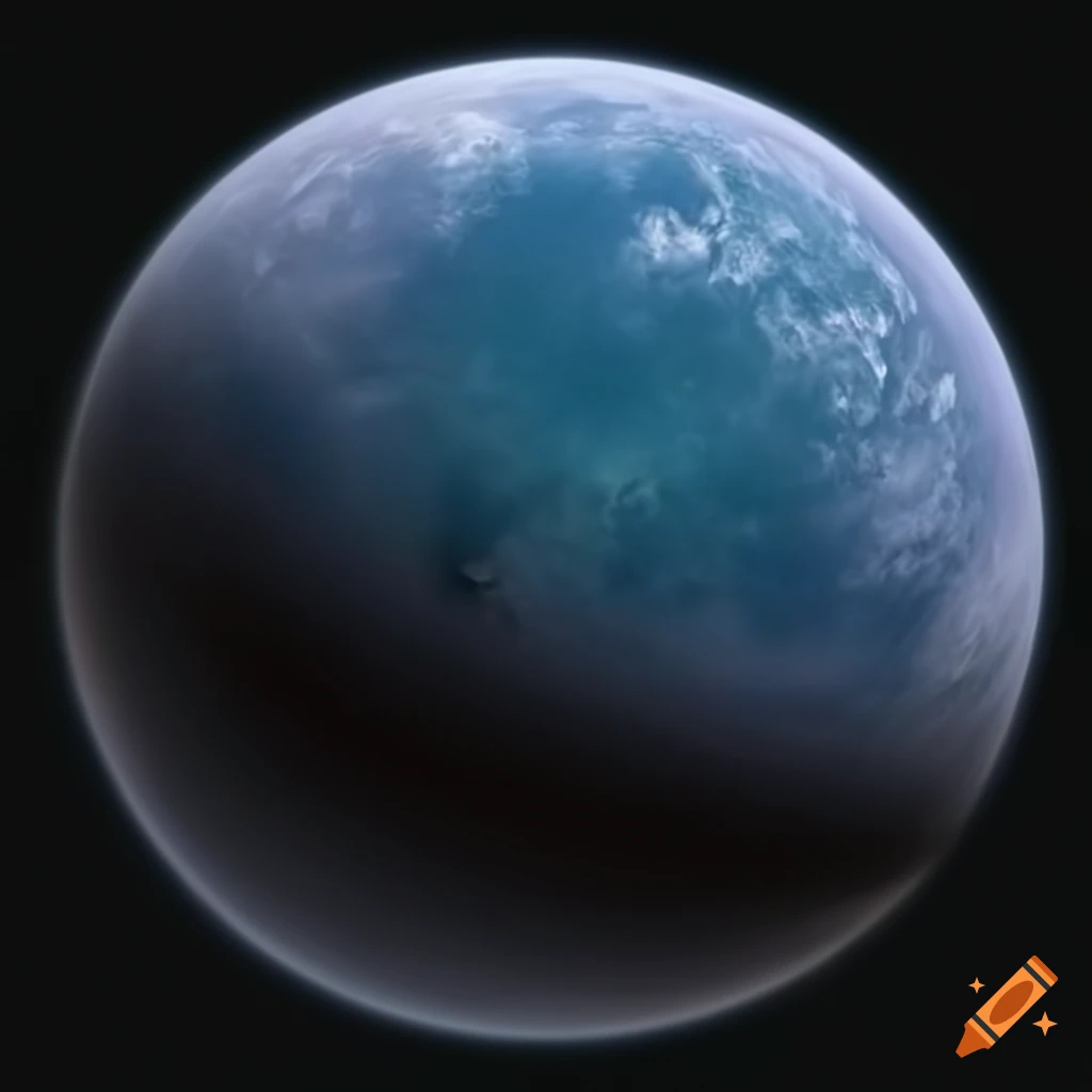 4k photo of habitable exoplanet K2-3 d with oceans on Craiyon