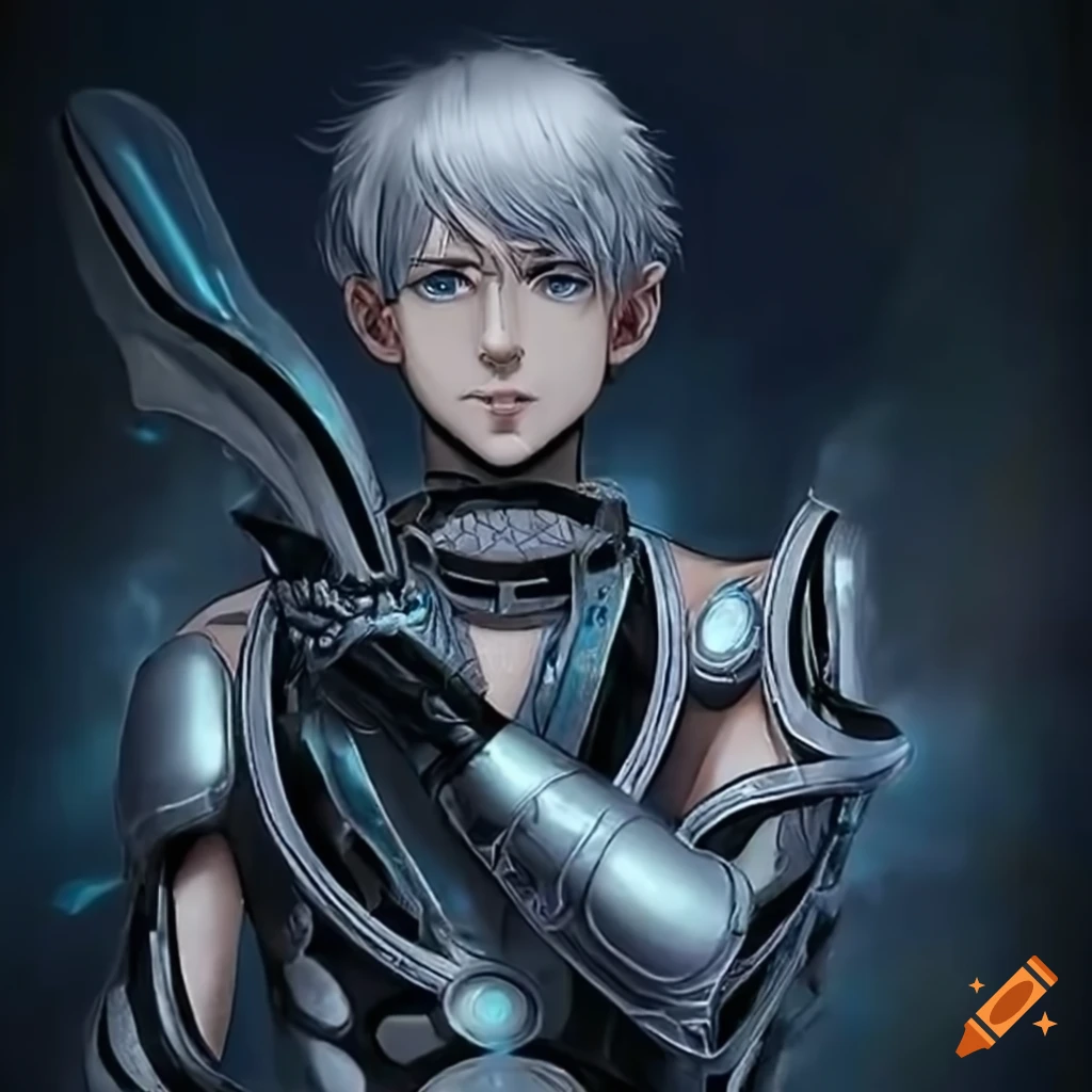 Futuristic prince with robotic engineering inspired by greek god ...