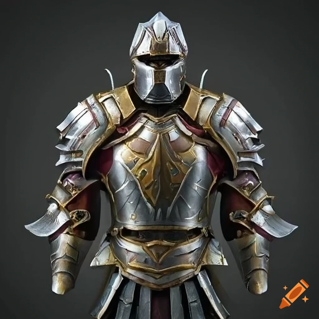 Adorned magic body heavy armor close view on Craiyon