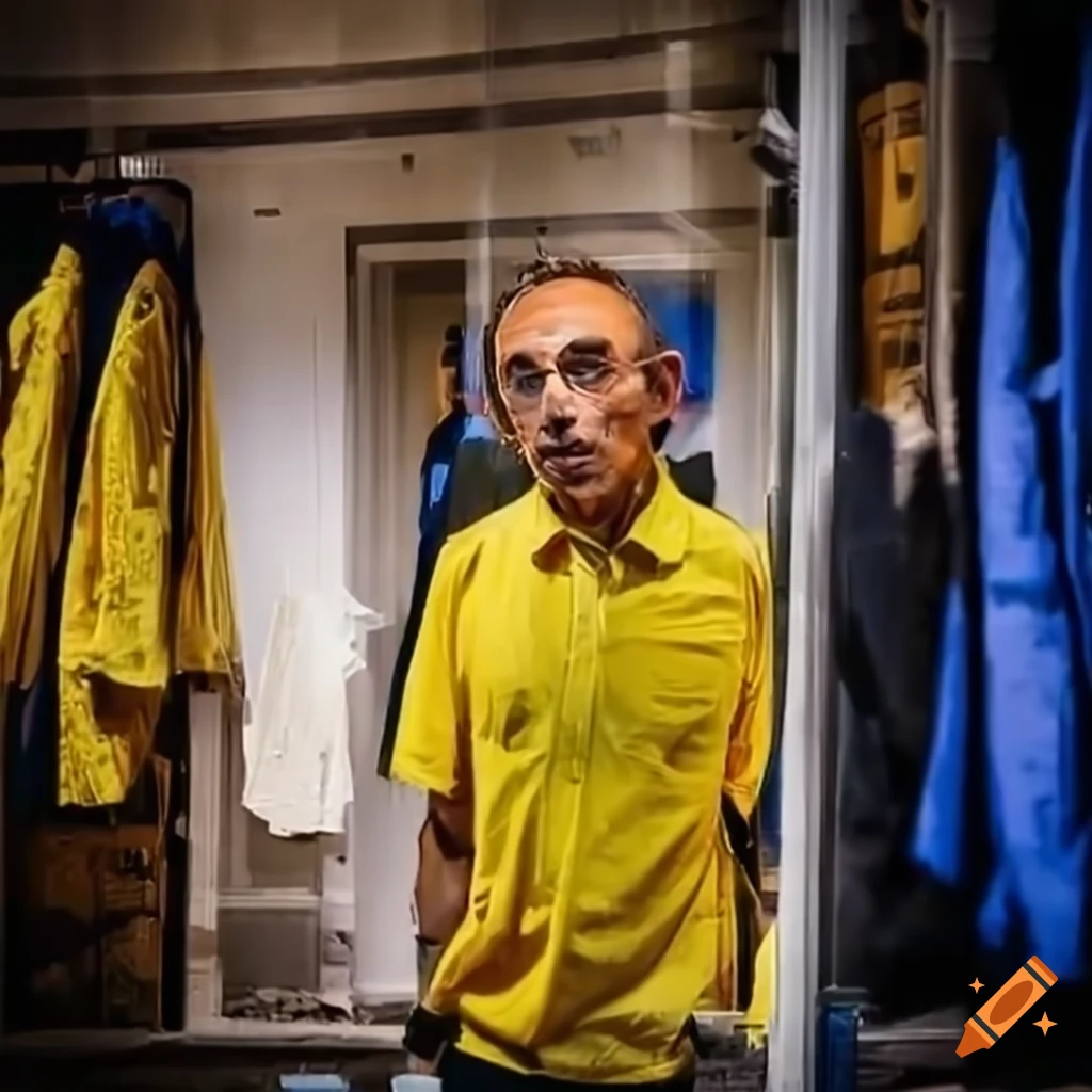 French politician Eric Zemmour giving a speech inside a Zeeman store on ...
