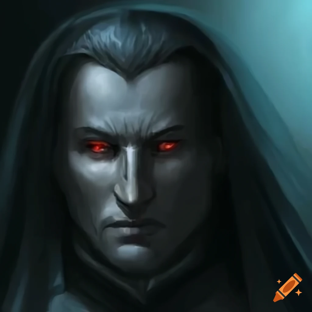 Evil fantasy advisor implementing devious schemes on Craiyon