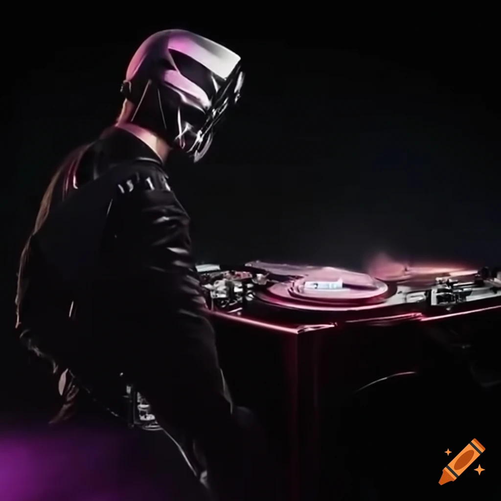 Intricately detailed rabbit-themed Power Ranger DJing in a club on Craiyon