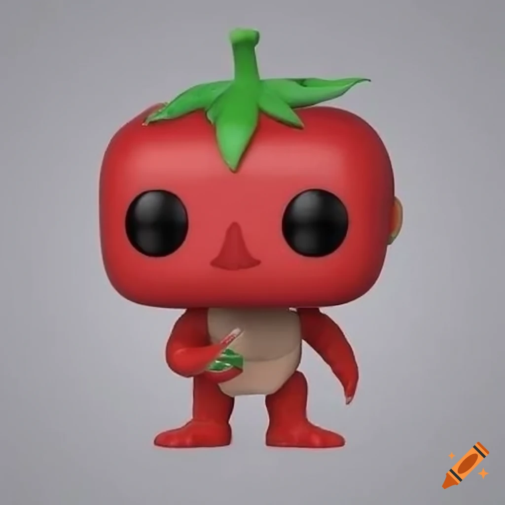 Tomato funko pop figure on Craiyon