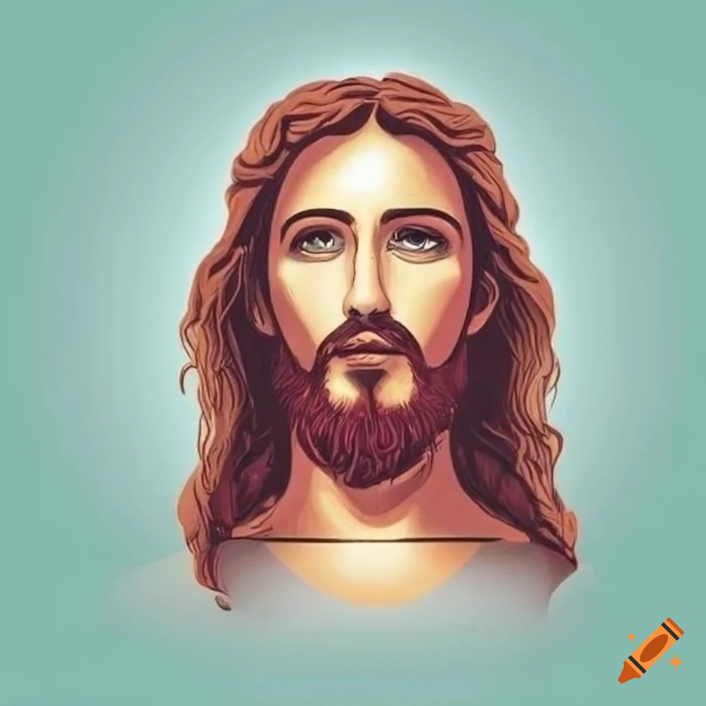 Drawing of jesus christ on Craiyon