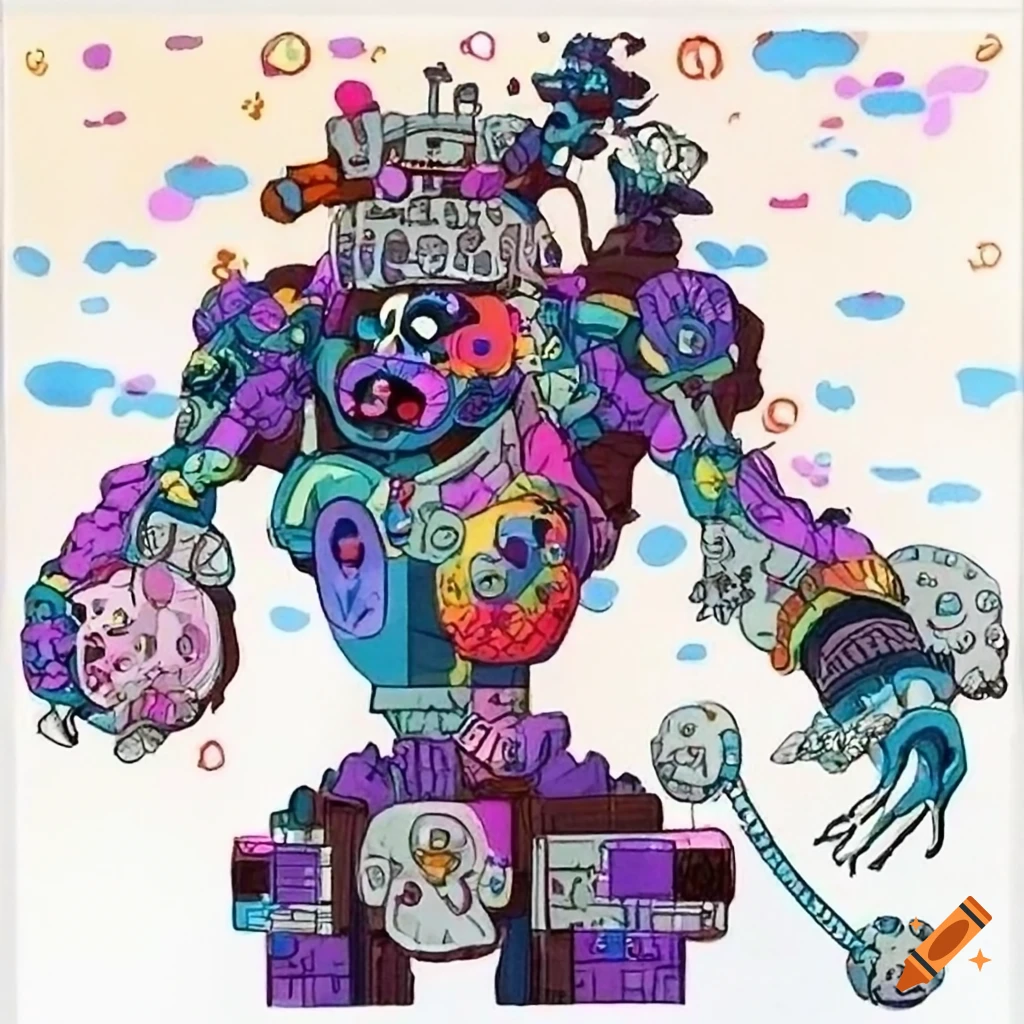 Exosquad with artwork inspired by alan aldridge and chiho aoshima on ...