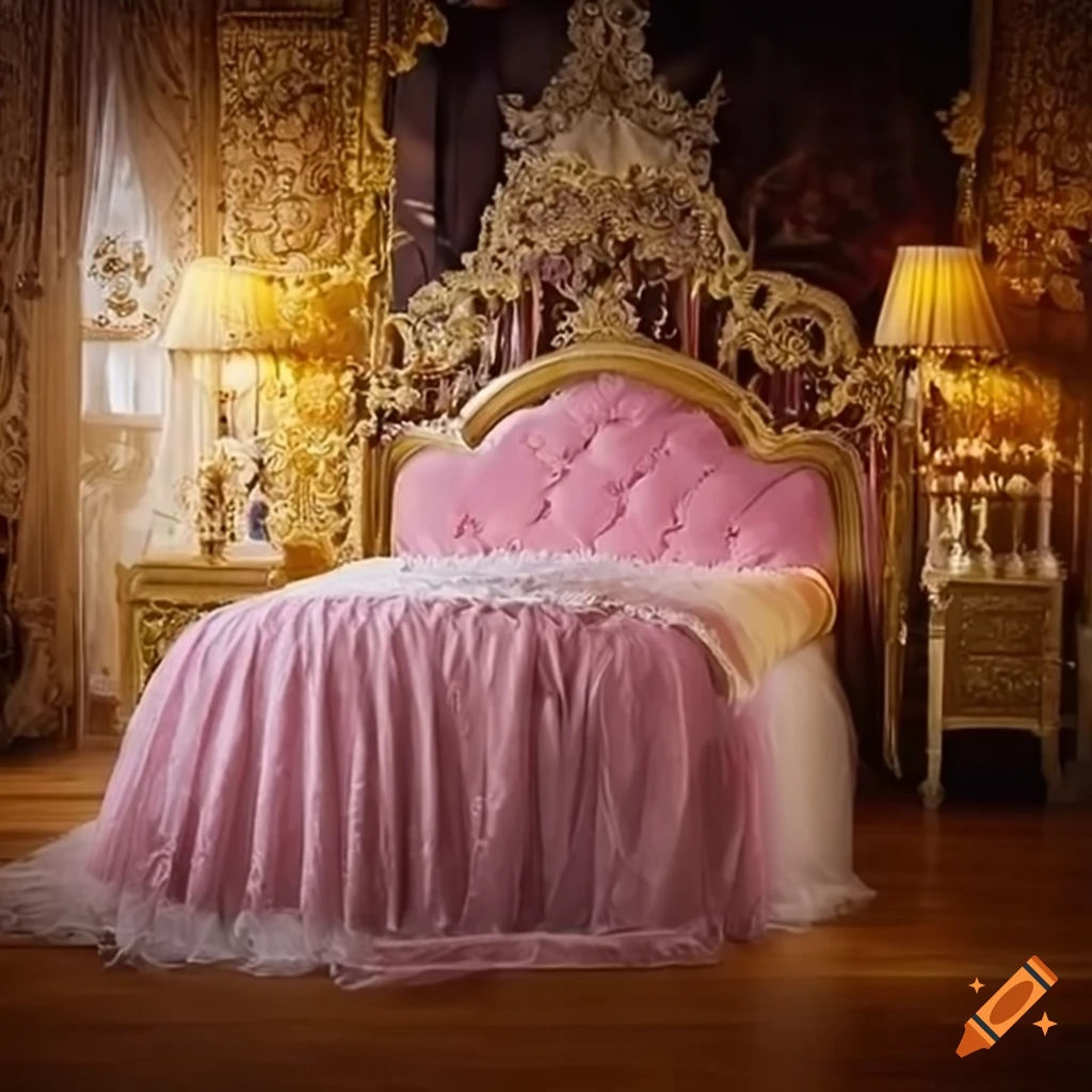 Princess bed on Craiyon