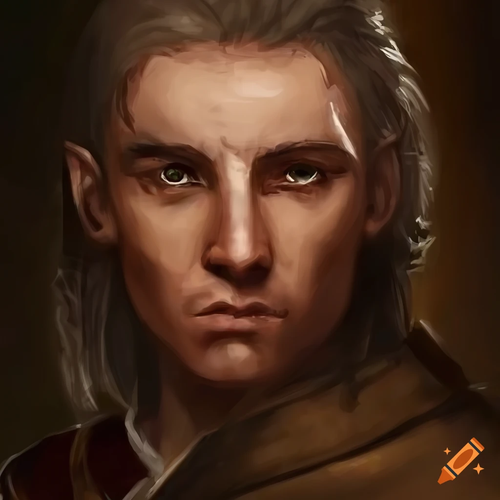 Portrait of a medieval hunter on Craiyon