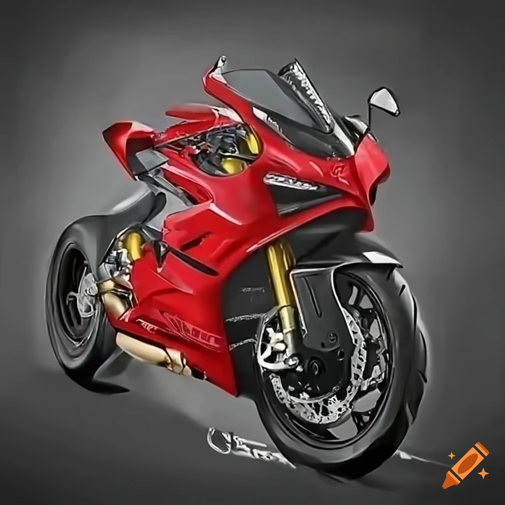 Ducati panigale v4 motorcycle on Craiyon