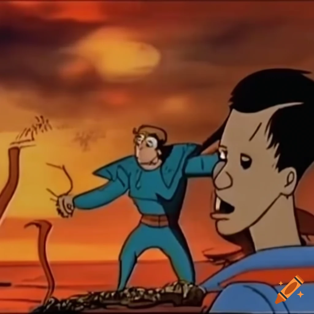 1990s saturday morning cartoon inspired by apocalypse now on Craiyon