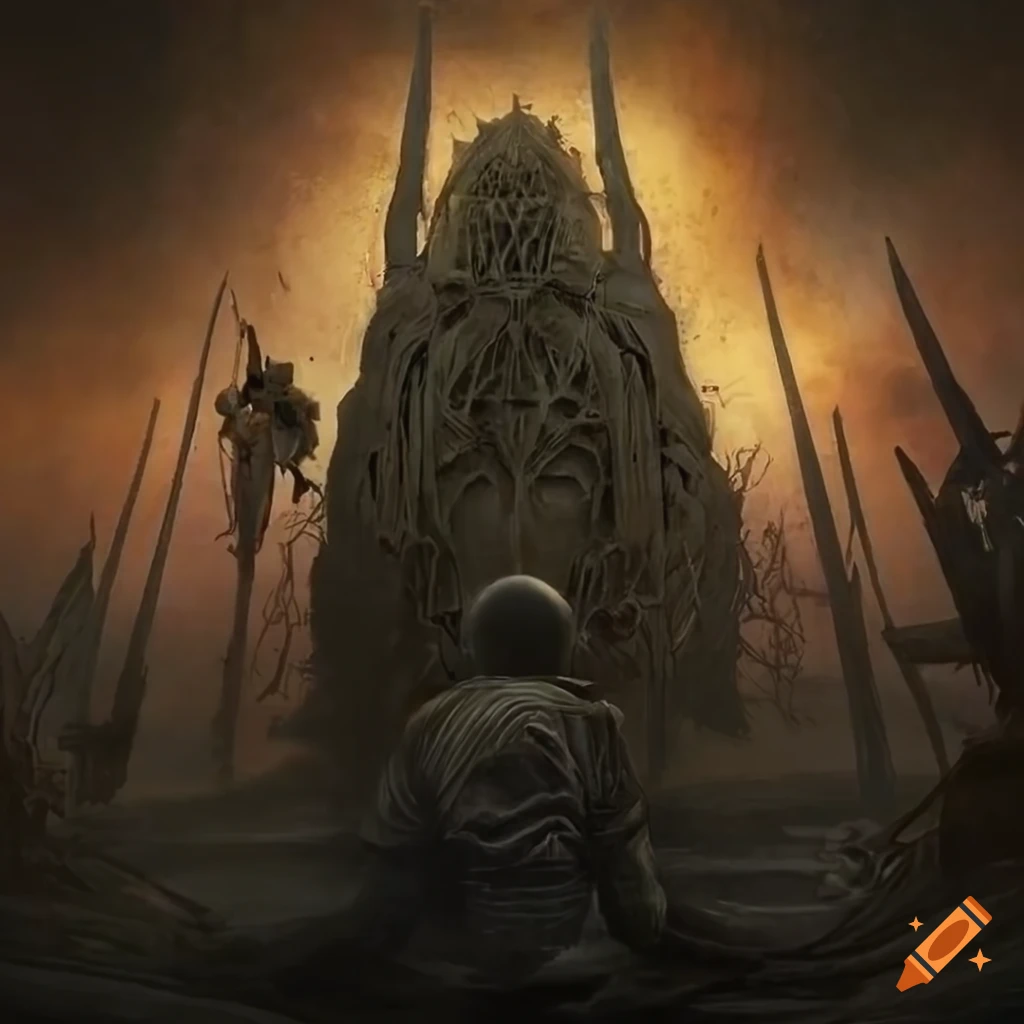 Intricate hyper-realistic ultra-modern haunted airport with astronaut ...