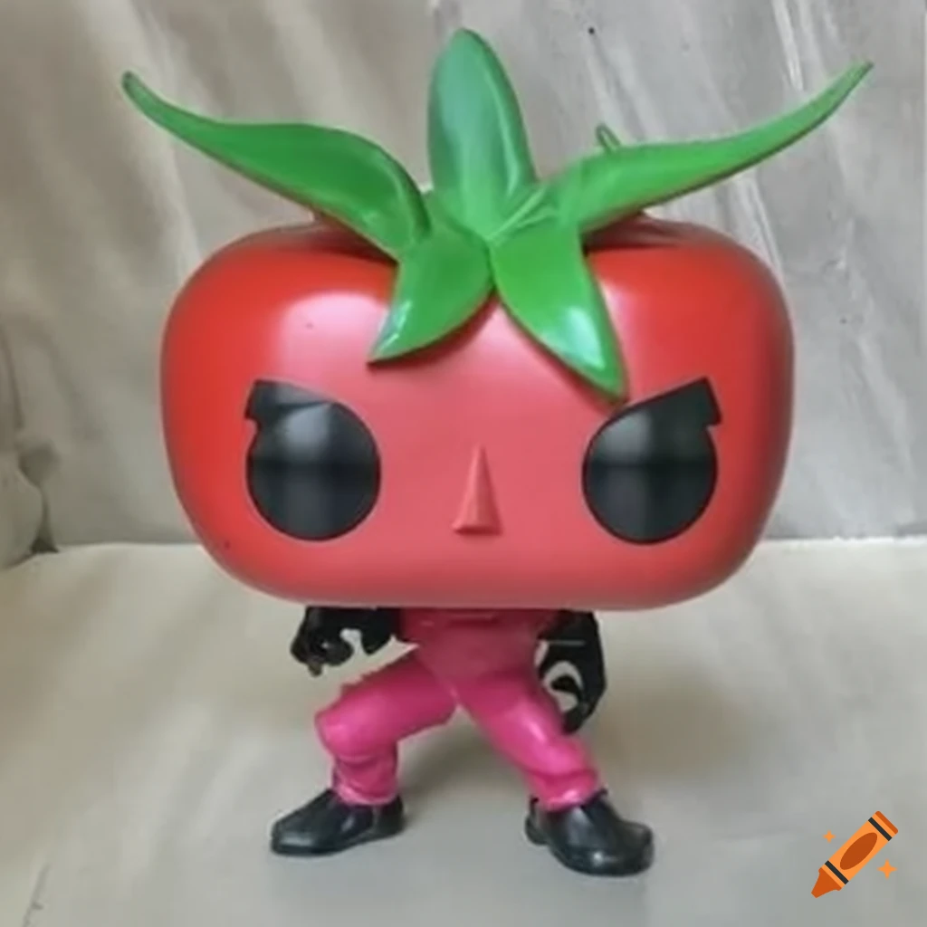Tomato funko pop figure on Craiyon
