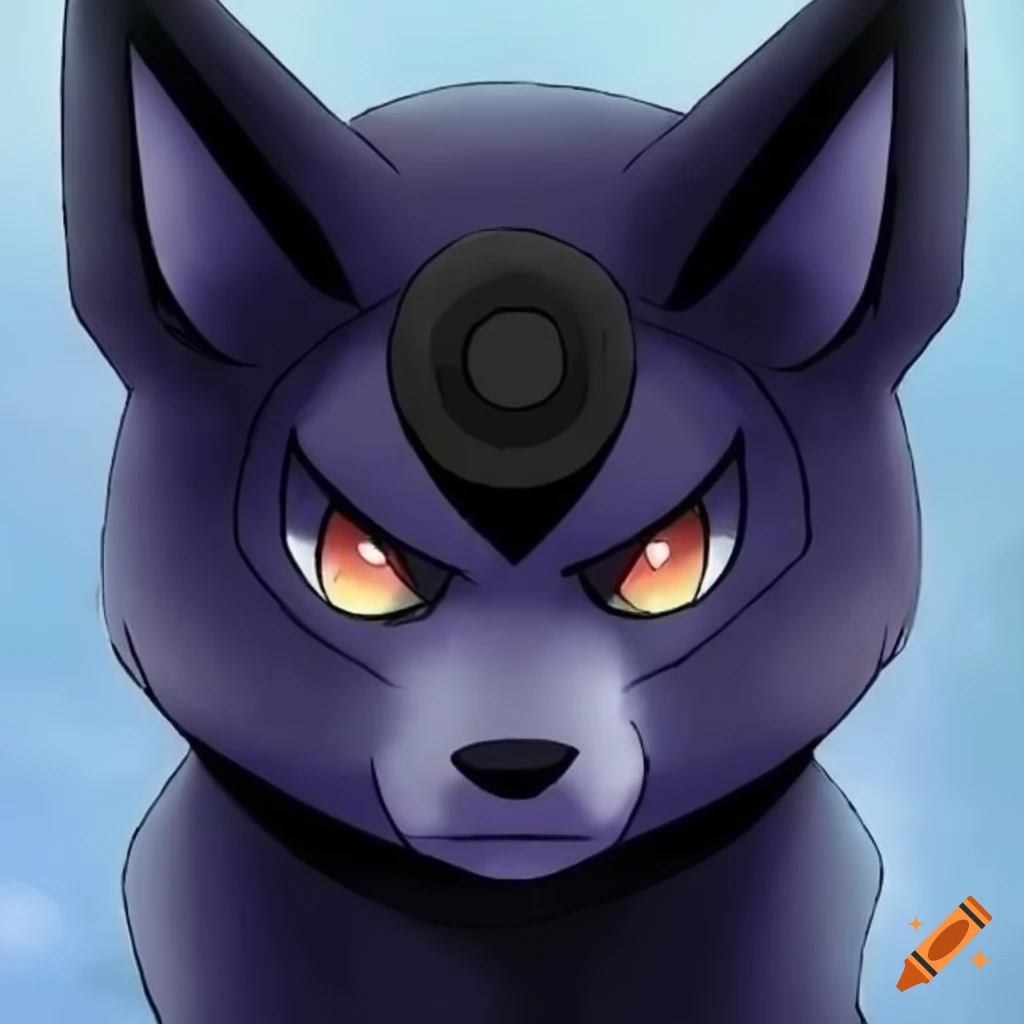 Dark type akita inu inspired pokemon design on Craiyon
