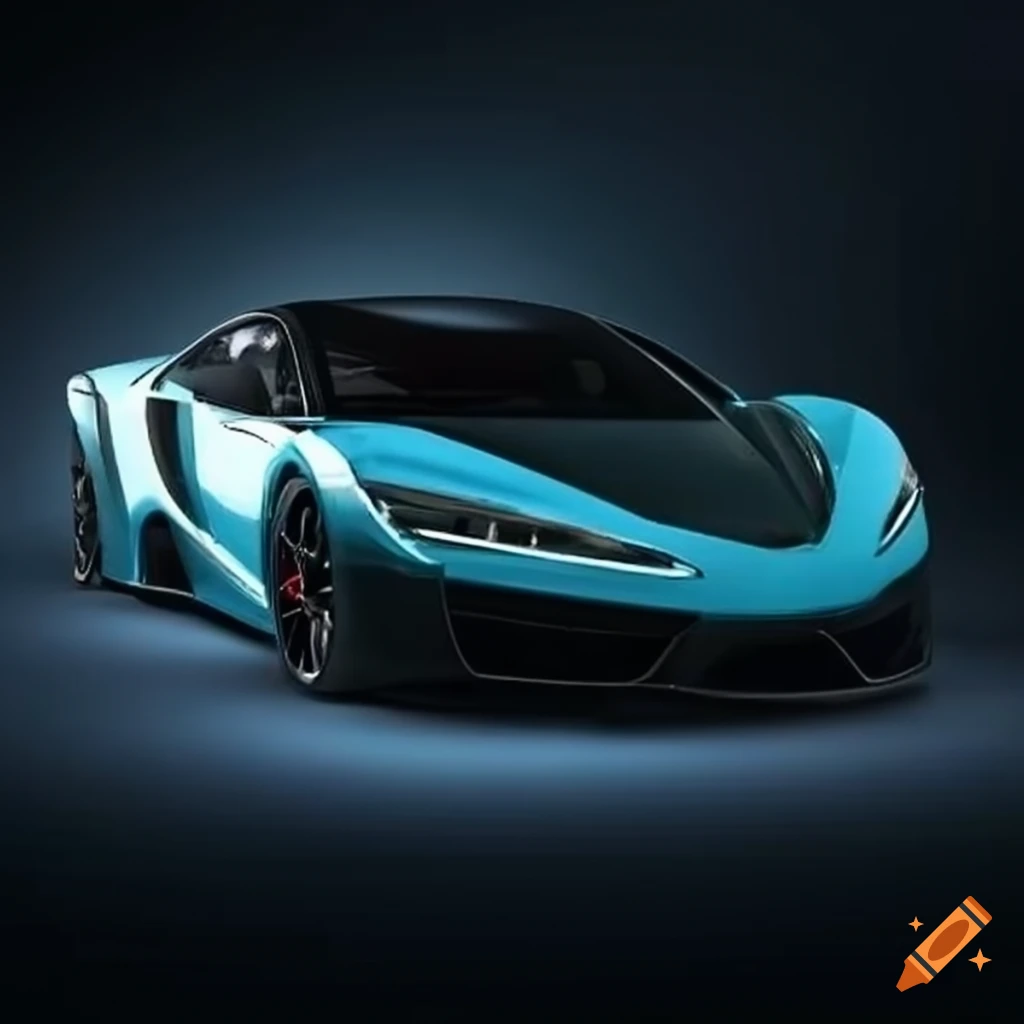 Modern fast car on Craiyon