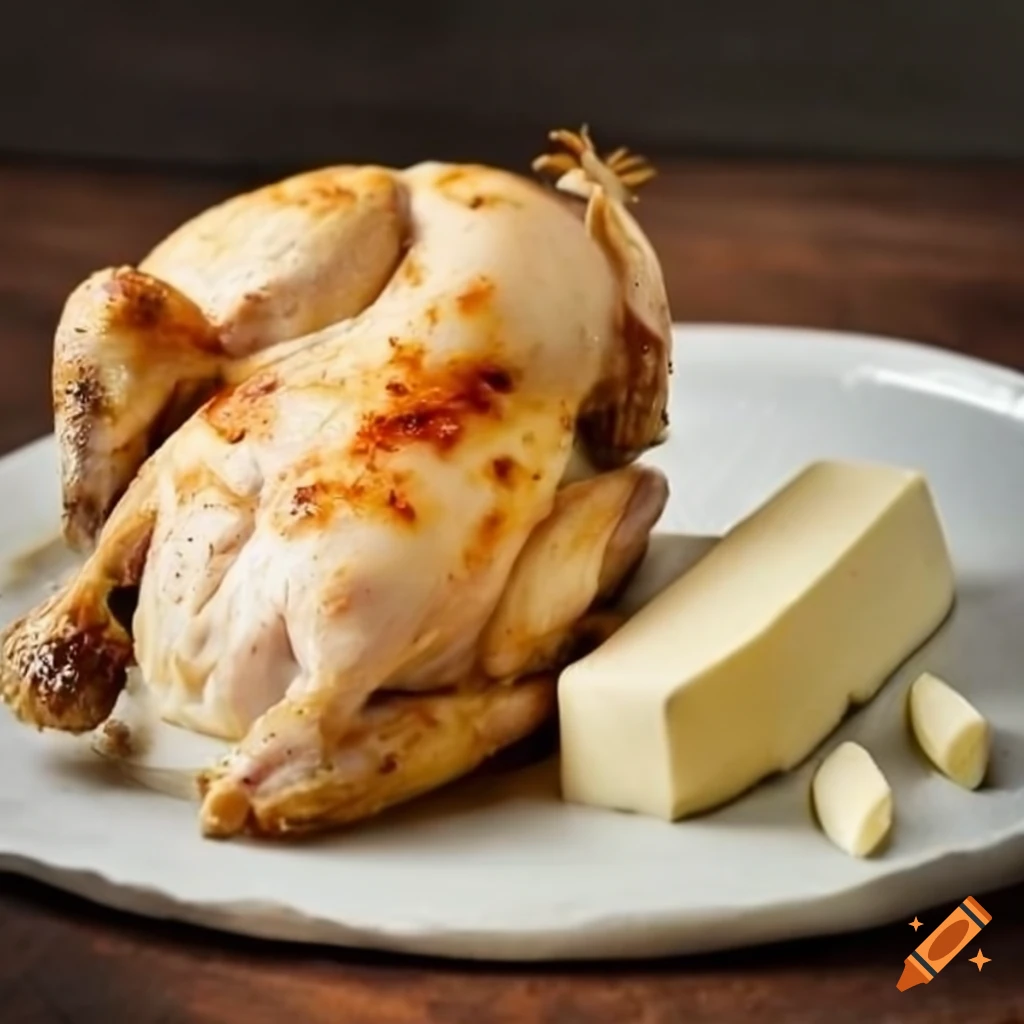 Homemade chicken infused gourmet compound butter on Craiyon
