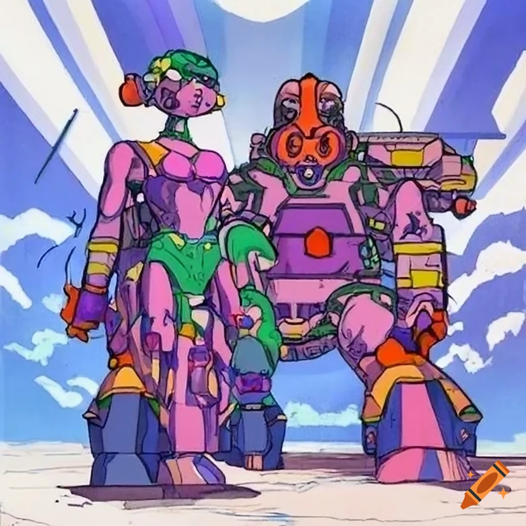 Exosquad with artwork inspired by alan aldridge and chiho aoshima on ...