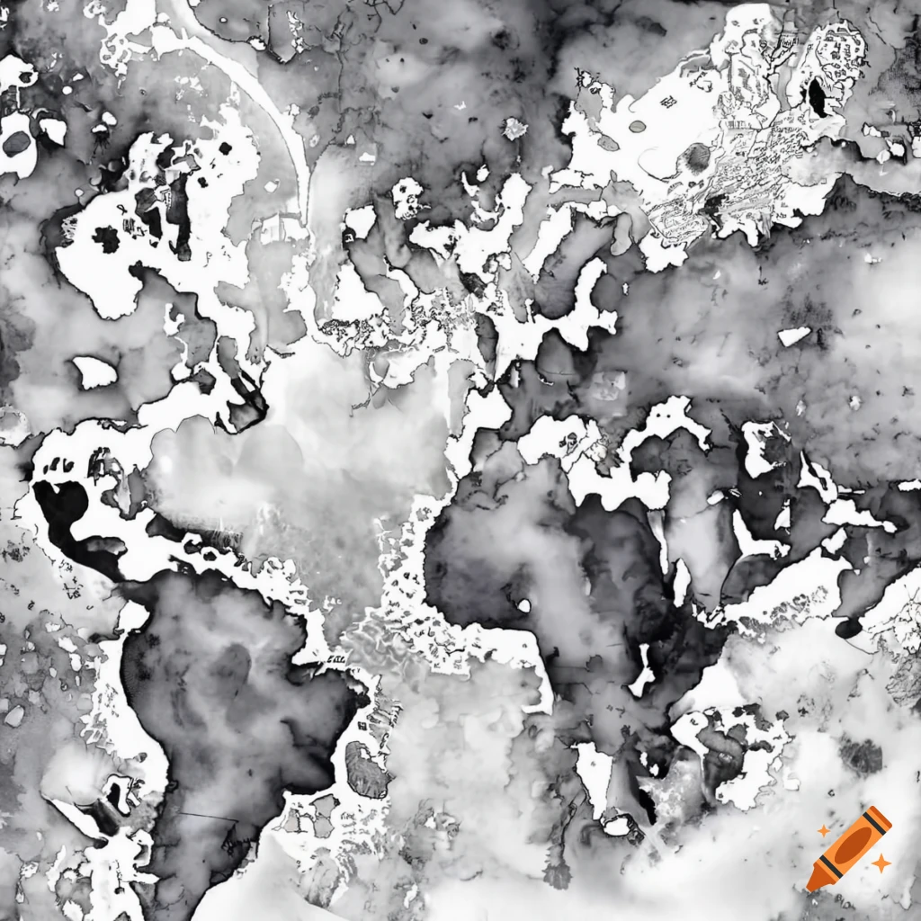 Black and white weather map on Craiyon