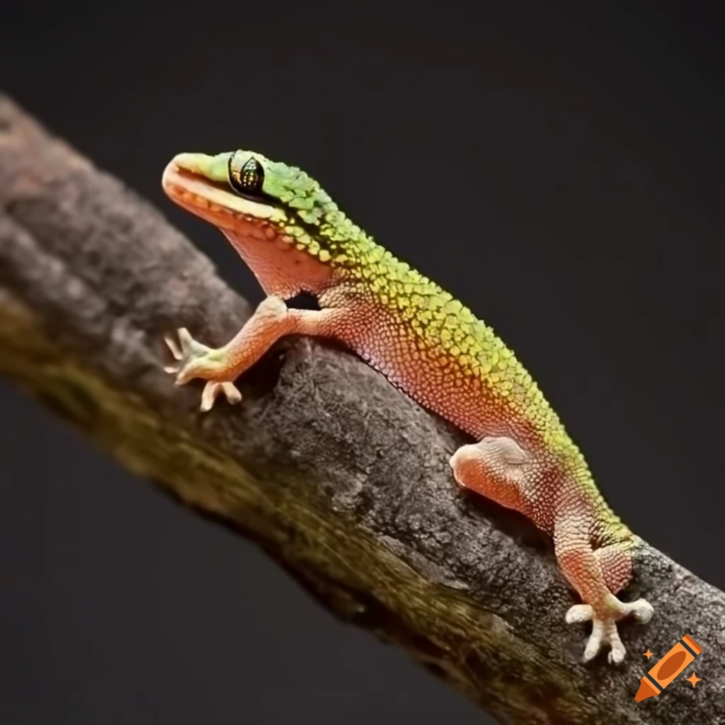 Full-body gecko photo on Craiyon