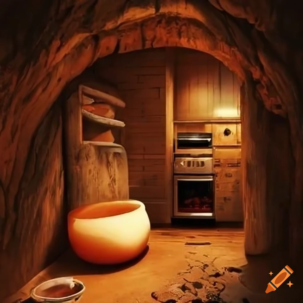 Underground kitchen on Craiyon