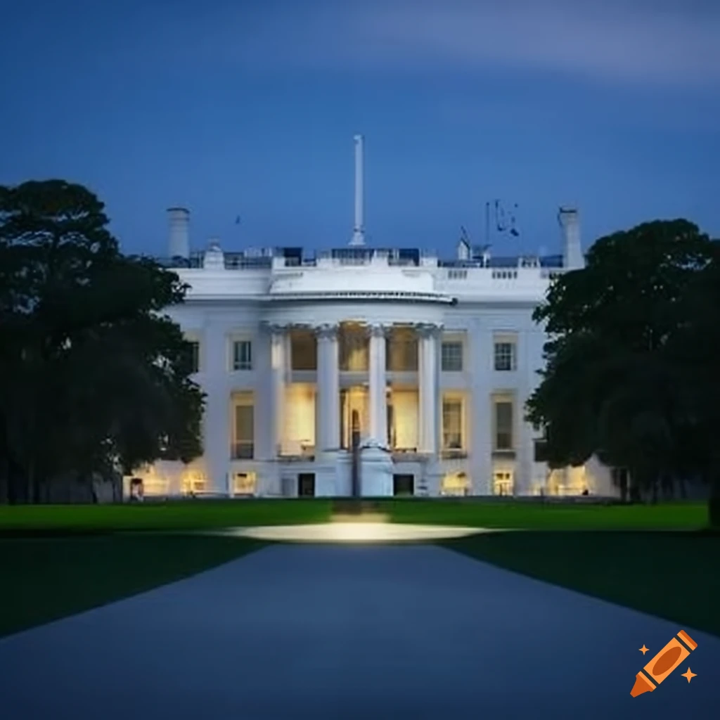 White house building on Craiyon