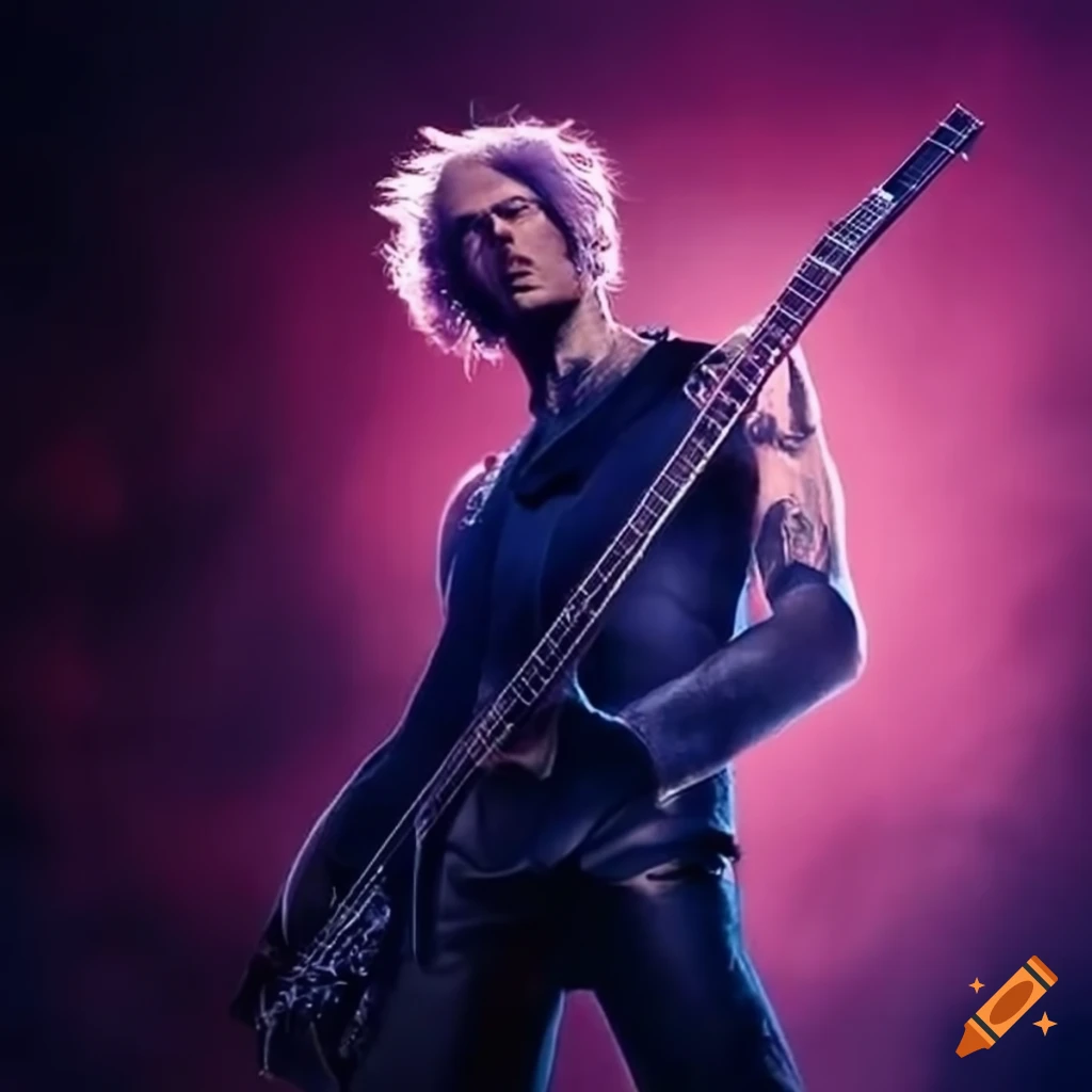 Powerful album cover featuring alternative rock male singers on Craiyon