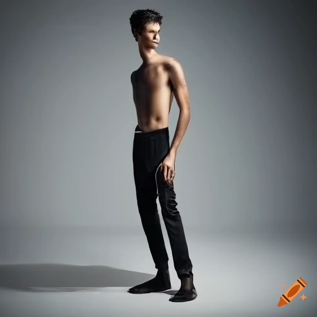 Tall and lanky man in full body on Craiyon