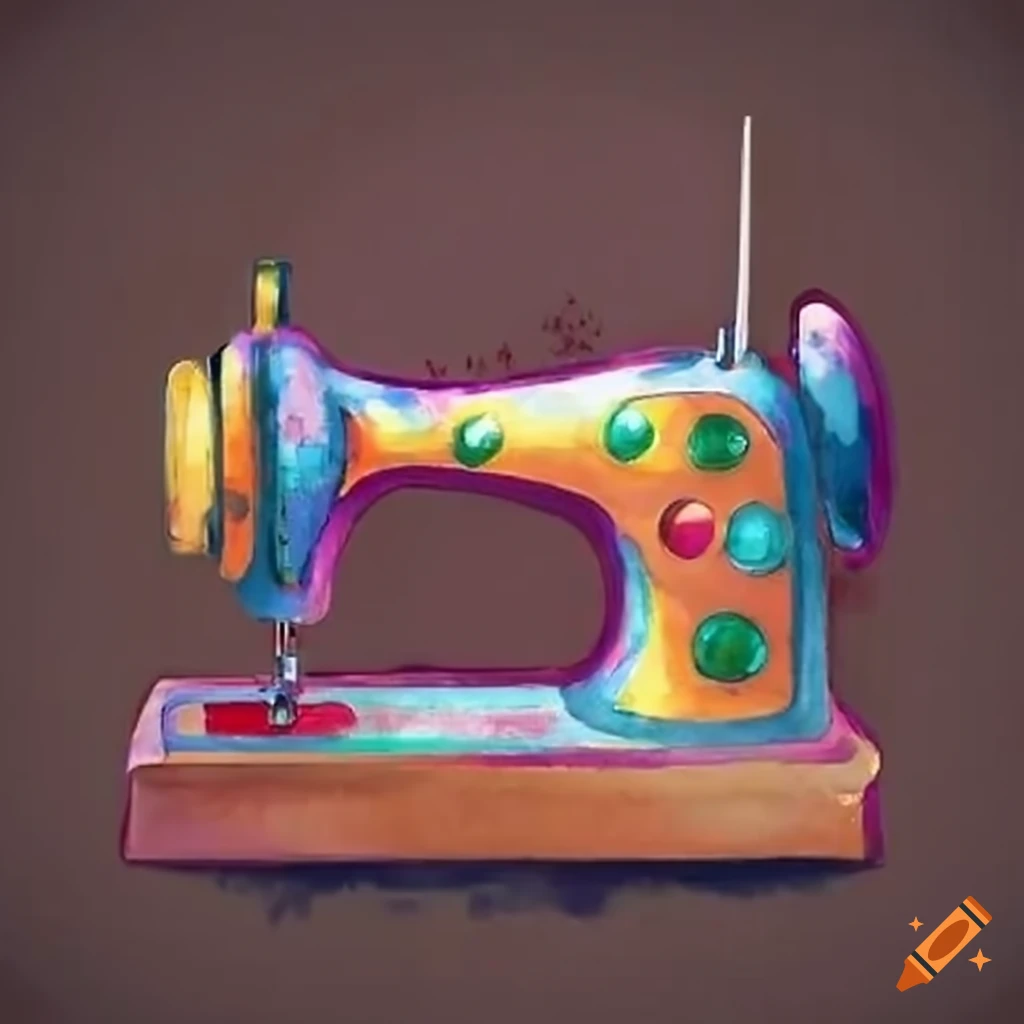 Sewing machine on Craiyon