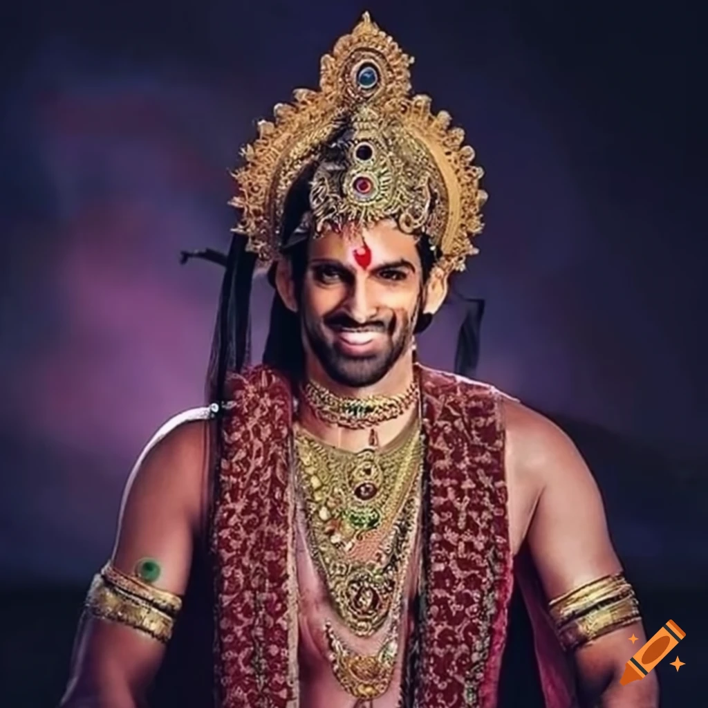 Bollywood actor aditya roy kapur as lord krishna on Craiyon