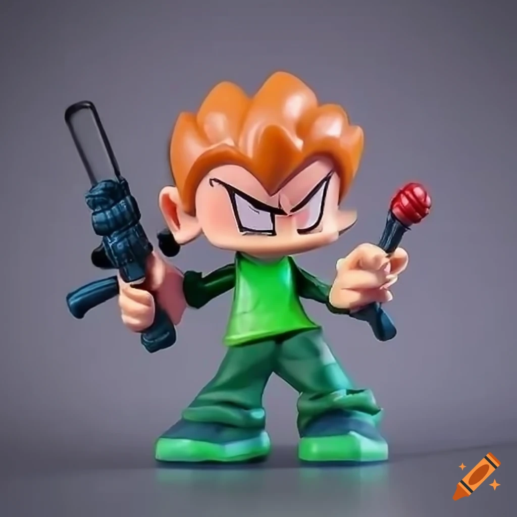 Anime pico figure from friday night funkin game on Craiyon