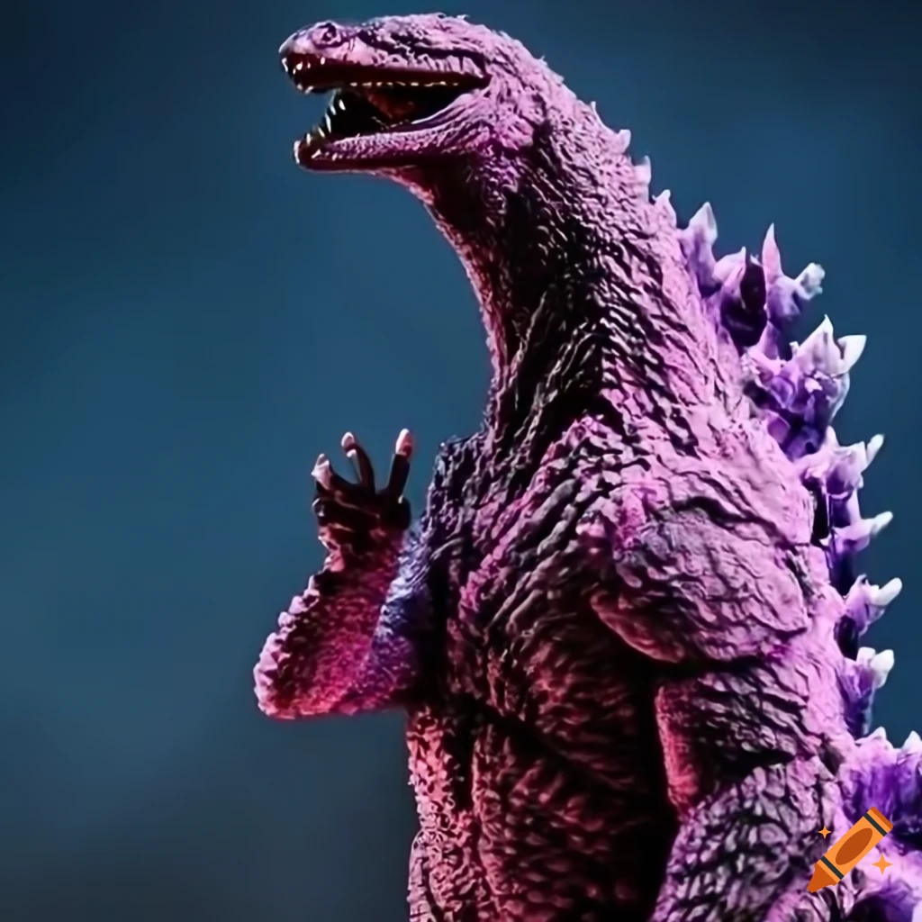 Godzilla in a pink cinquinera dress on Craiyon