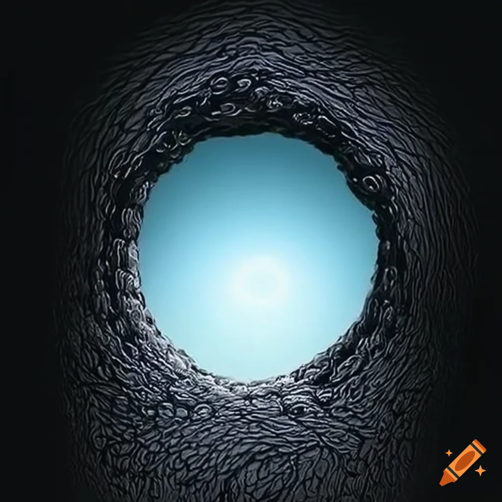 Optical illusion of a hole on Craiyon