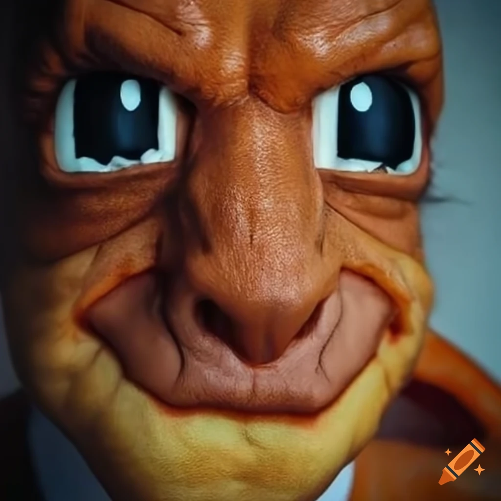 Charizard portrayed as a human character on Craiyon