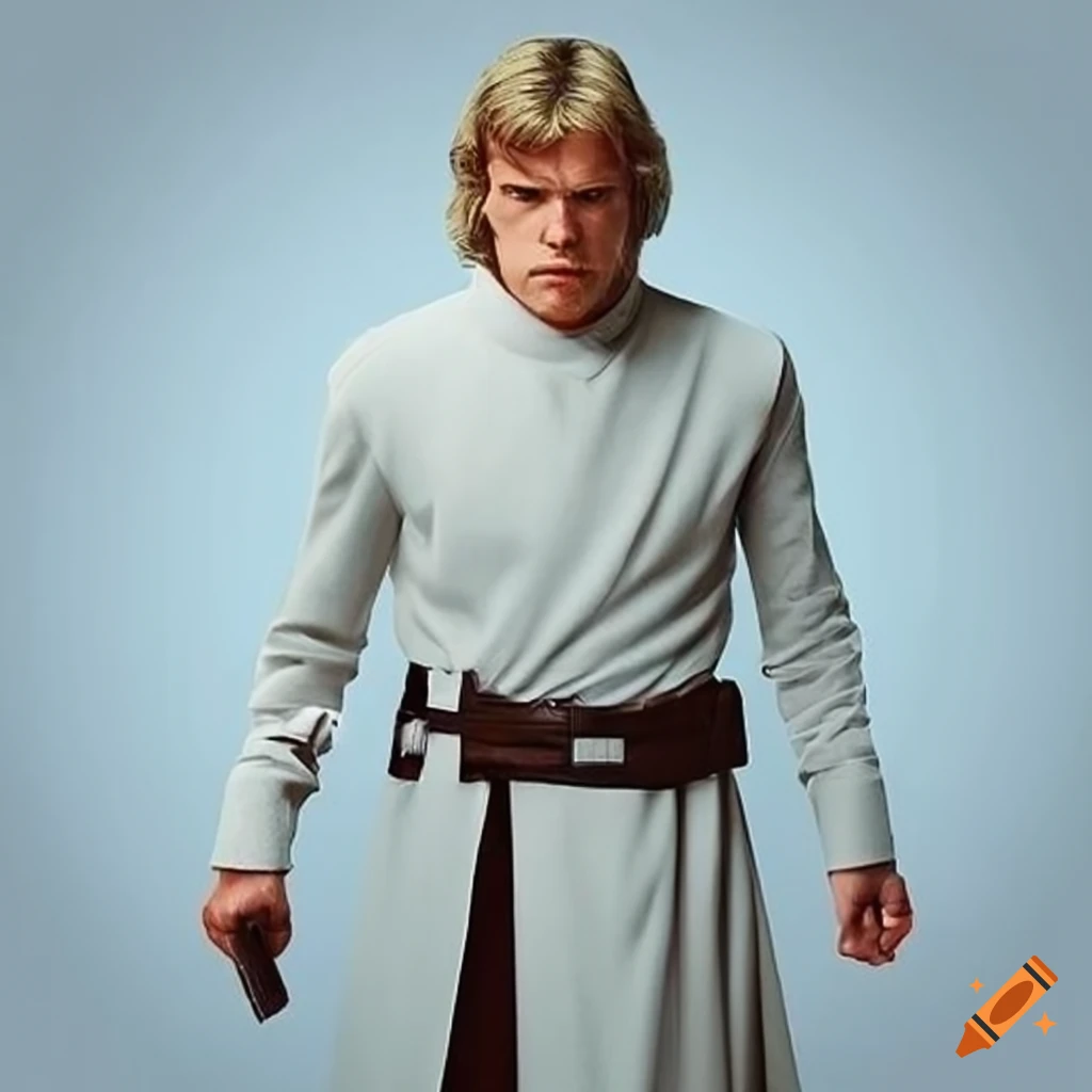 White luke skywalker robes on Craiyon