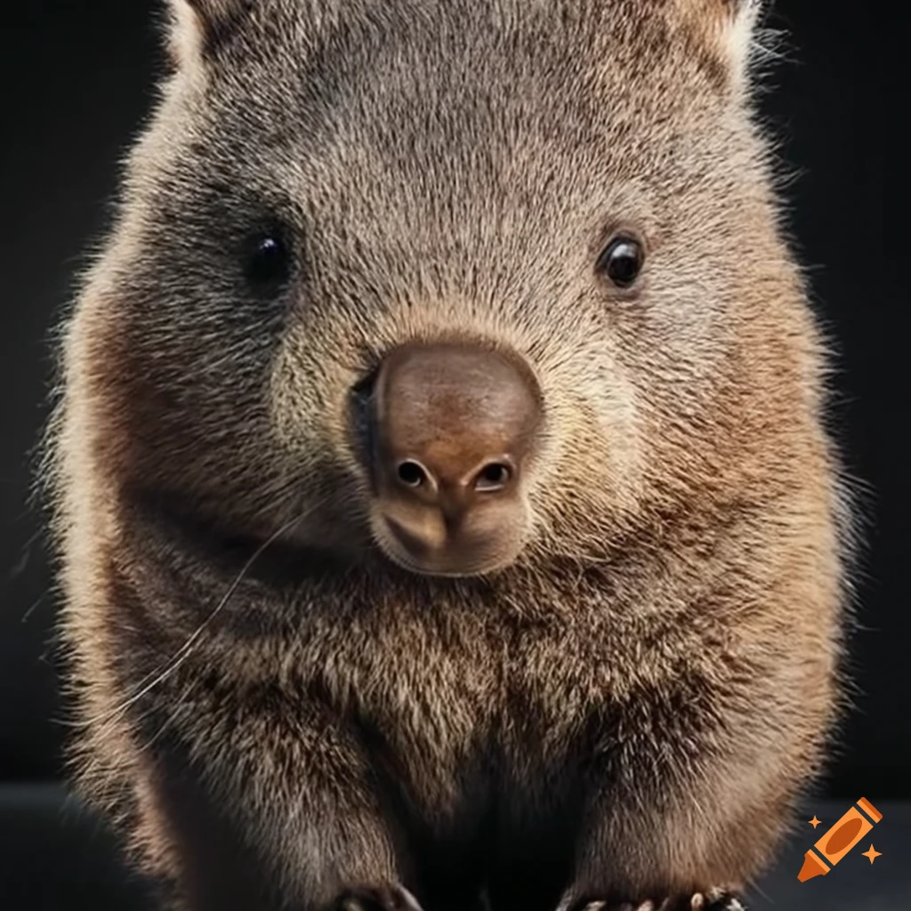 Strong wombat illustration on Craiyon