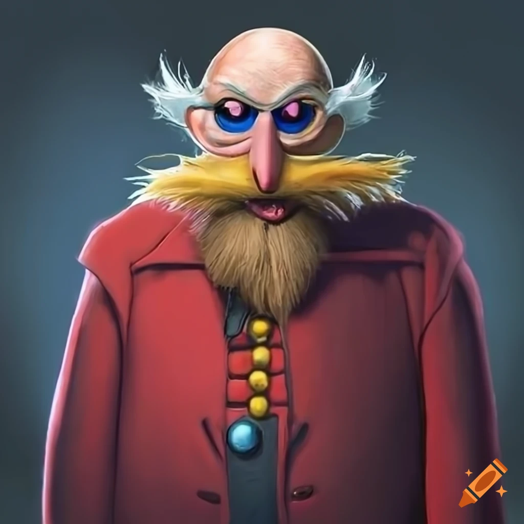 Realistic portrait of Doctor Robotnik from Sonic the Hedgehog on Craiyon