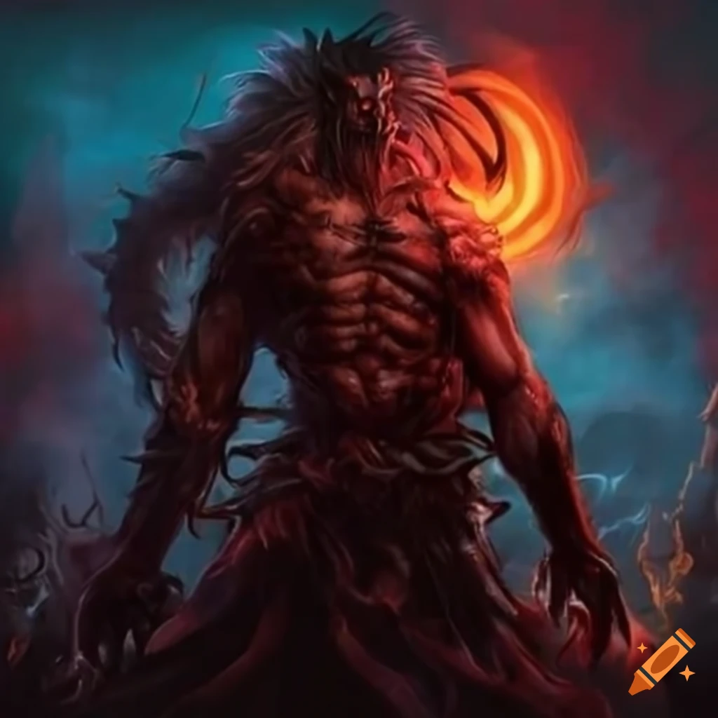 Conceptual art depicting the struggle against inner demons on Craiyon