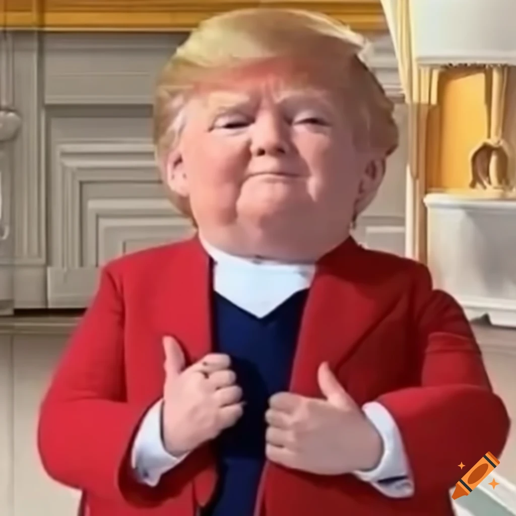 Hasbulla impersonating donald trump on Craiyon