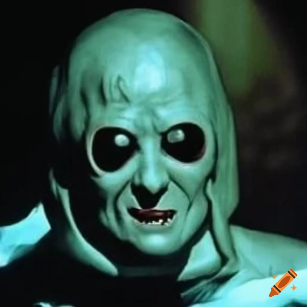 Iconic still from 1975 German horror movie 'The Ghost' on Craiyon