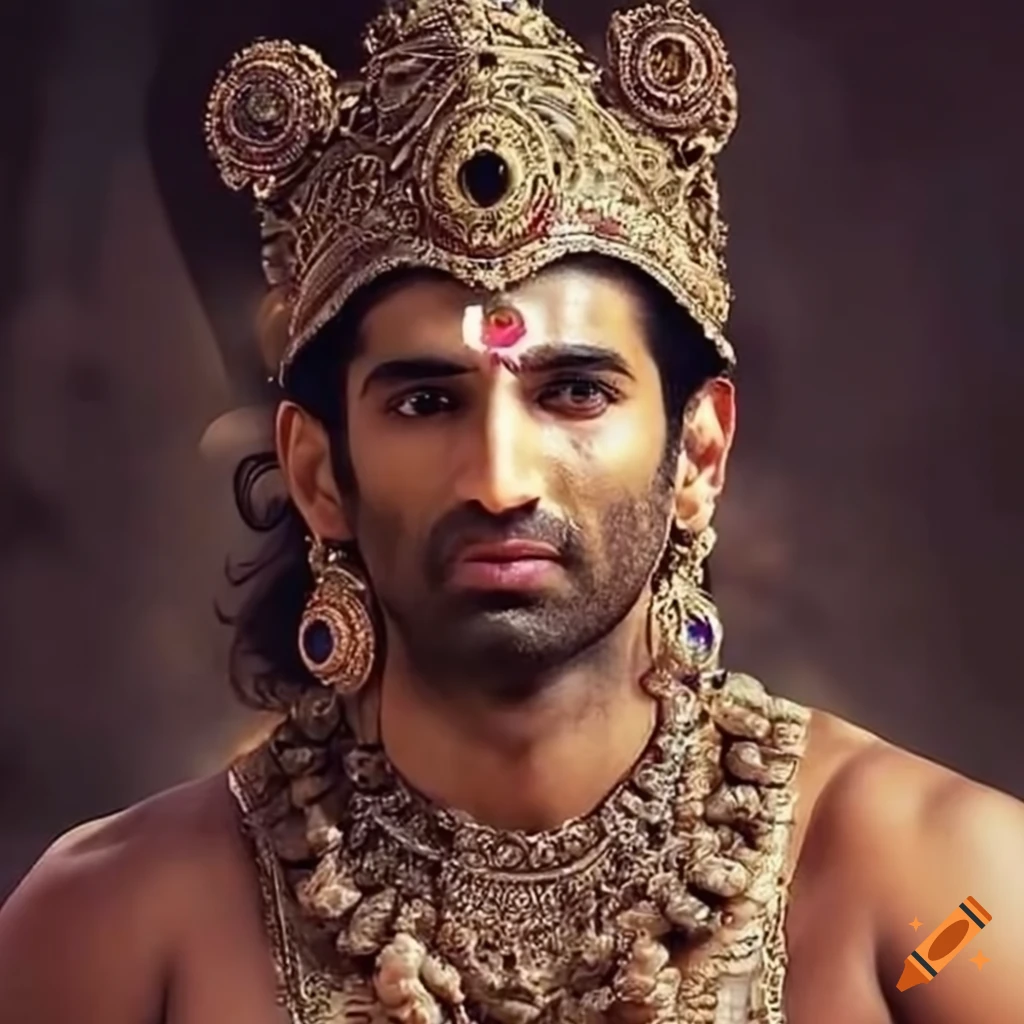 Bollywood actor Aditya Roy Kapur as Lord Krishna on Craiyon