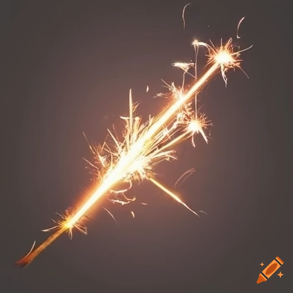 Sparklers forming shapes on Craiyon