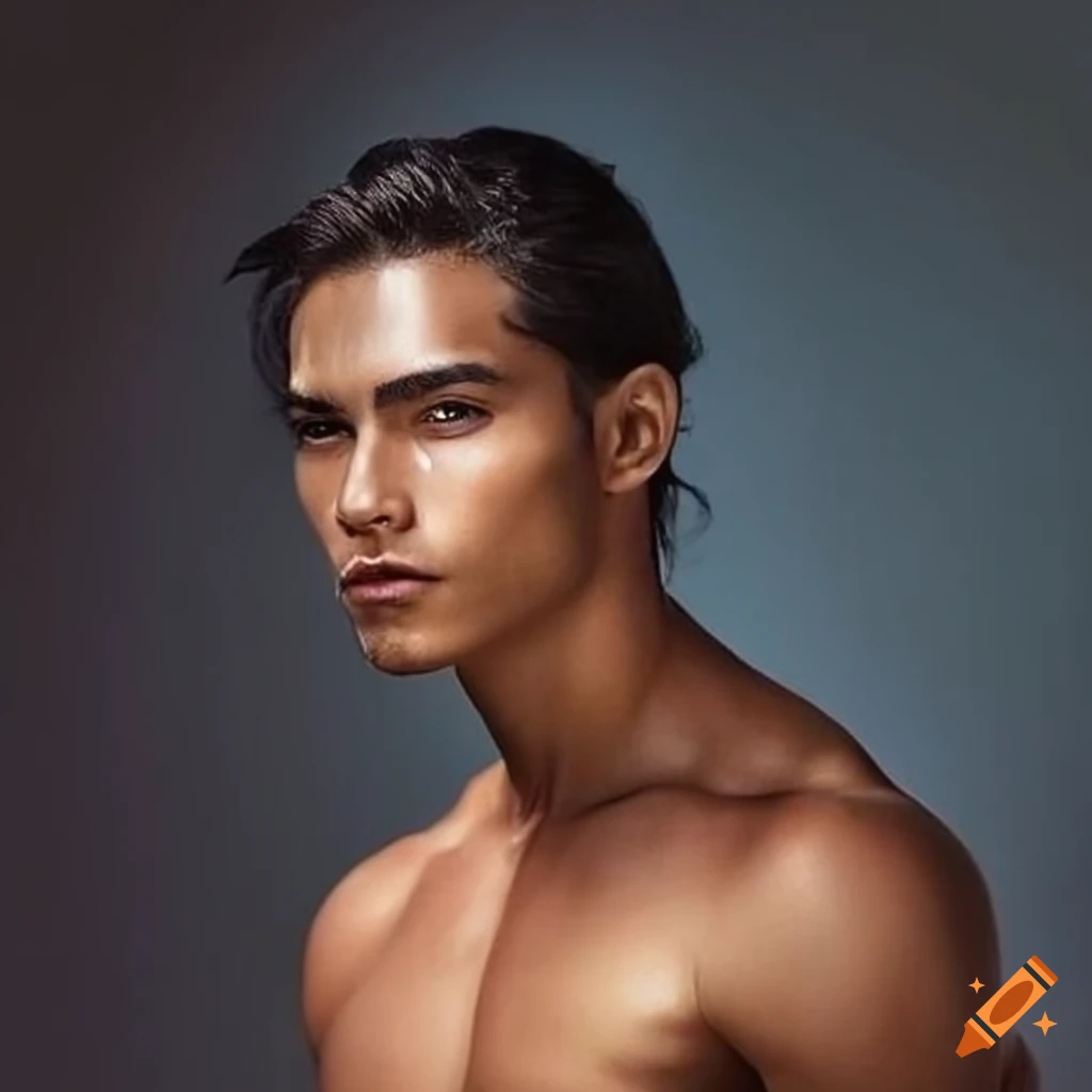 Male Supermodel Of Salvadoran Samoan And Persian Descent On Craiyon