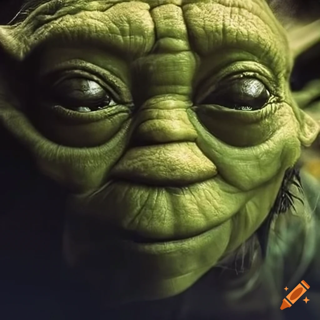 Leia and yoda in an epic poster on Craiyon