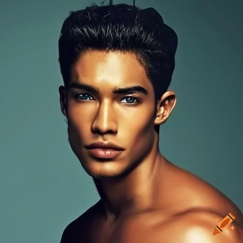 Male Supermodel Of Salvadoran Samoan And Egyptian Descent On Craiyon