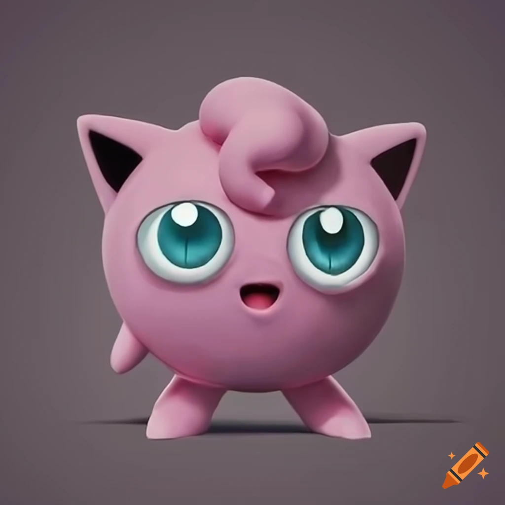 Scary jigglypuff on Craiyon